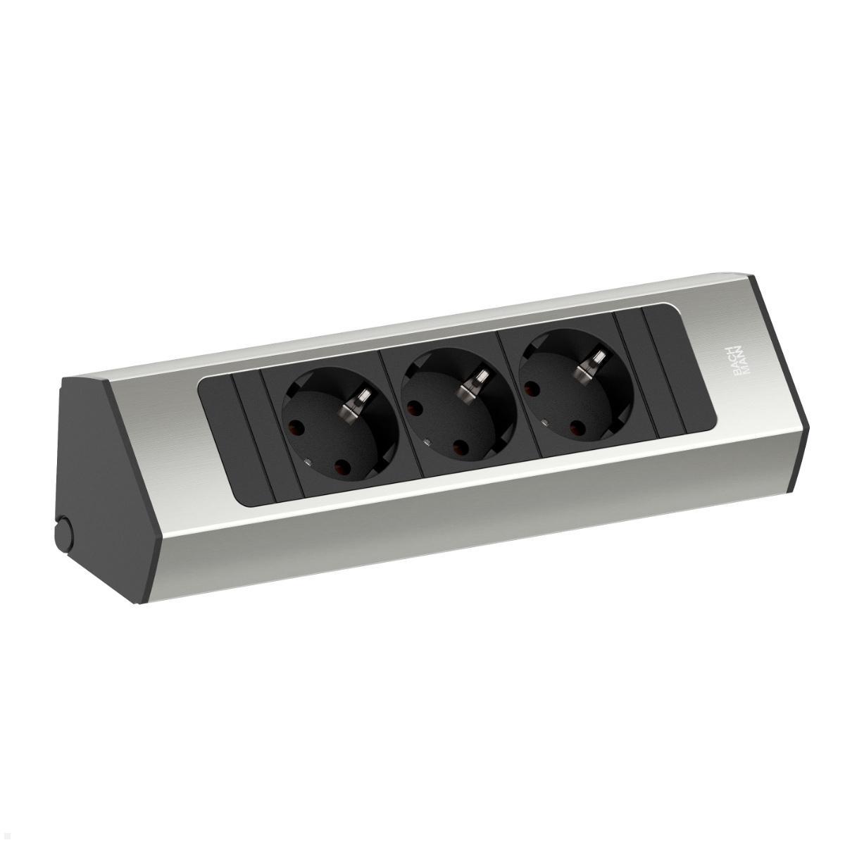 Corner sockets short, stainless steel look, Bachmann CASIA 932.000