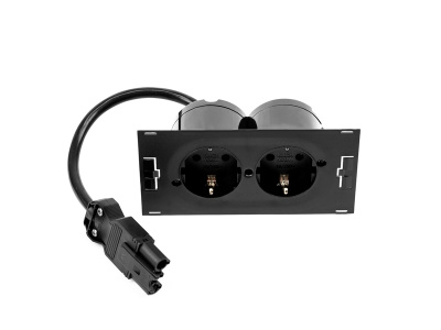 Bachmann connection panel DUE, integrated unit, power socket