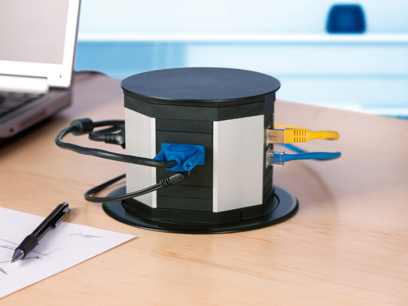 Bachmann LIFT 1x Power socket outlets 2x CAT6 1x VGA 1x mini stereo 1x ...