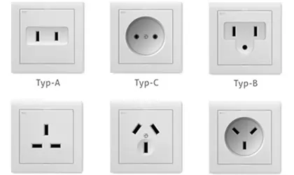 Overview socket types / country connections
