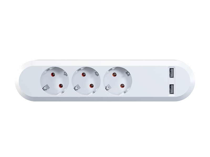 Bachmann SMART, 3x power strip double USB charger, 381.801