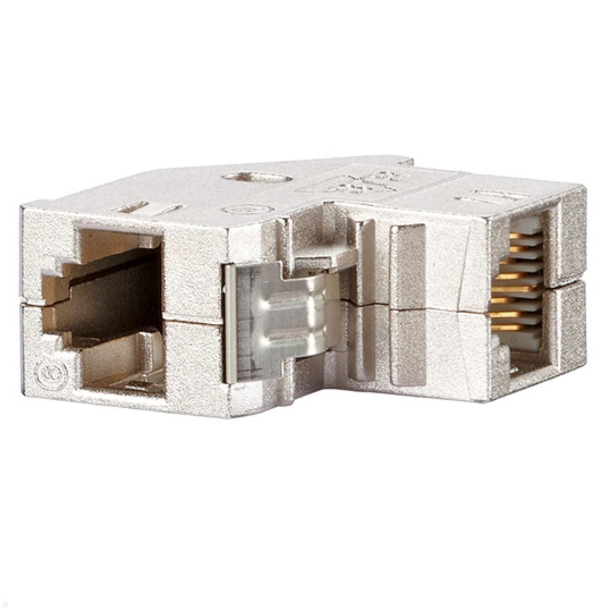 Keystone Cat6 coupling RJ45 socket 90° Bachmann 918.032