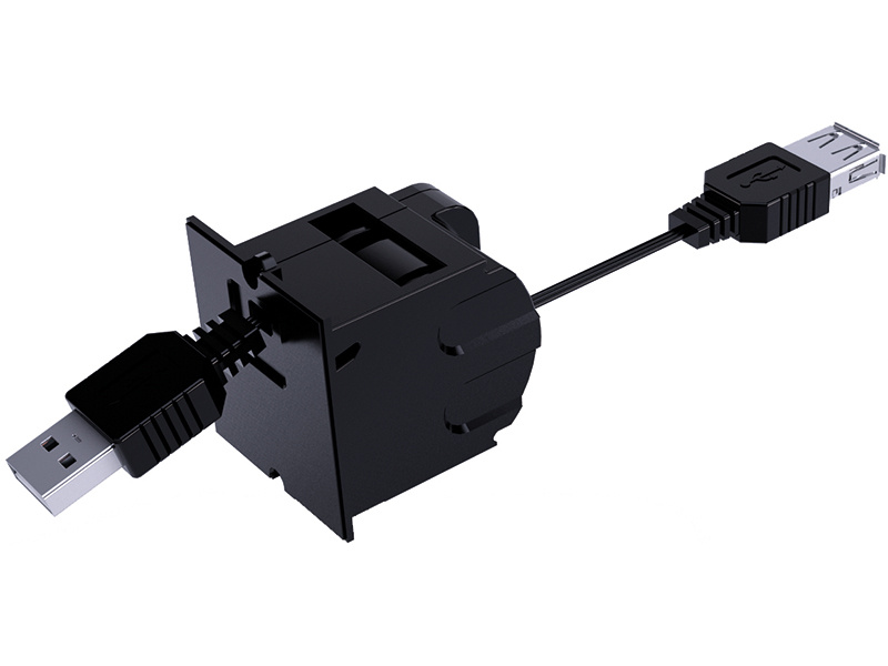 Bachmann Frame with cable spool USB A 2.0 (917.300)