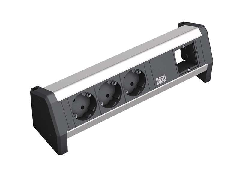 Bachmann DESK 1 1x Custom module 3x Power socket (902.000) power socket ...