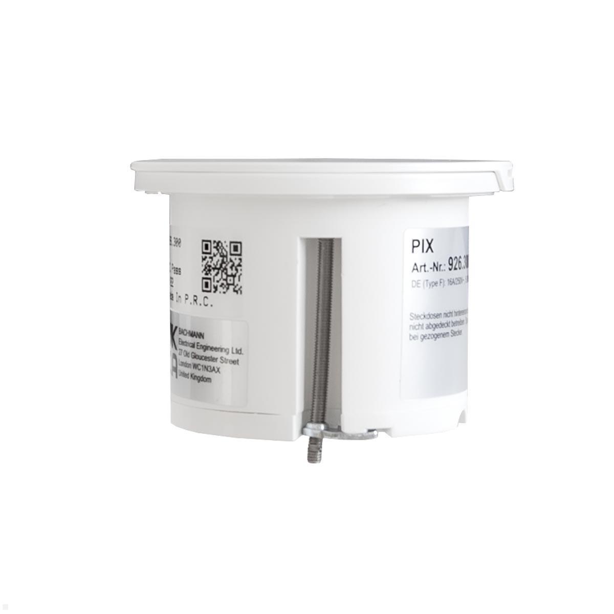 Built-in socket white with cover - Bachmann PIX 926.300D