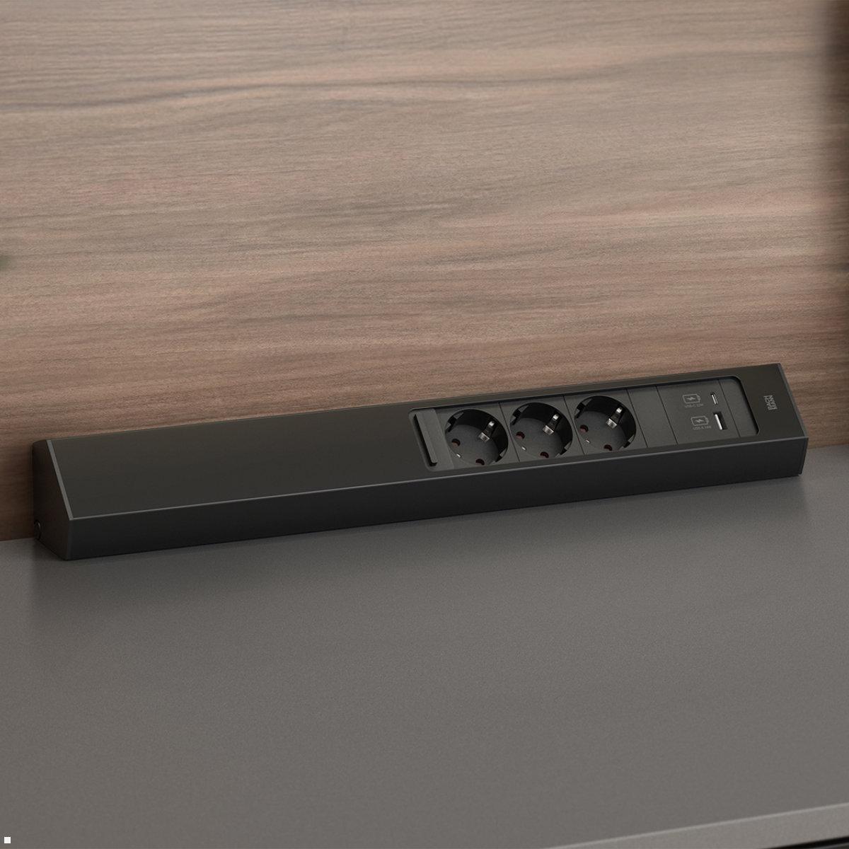 Corner sockets long USB A/C kitchen - Bachmann CASIA 932.106