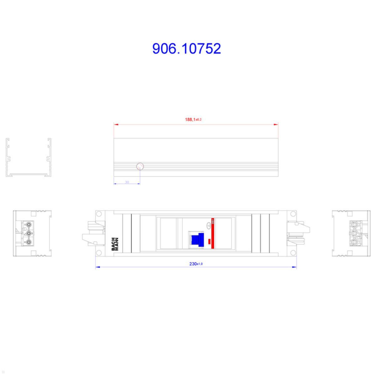 Socket strip with RCD switch - Bachmann STEP (906.10752)