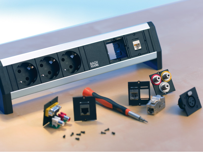 Bachmann custom module, blank cover with screw dome, 917.010