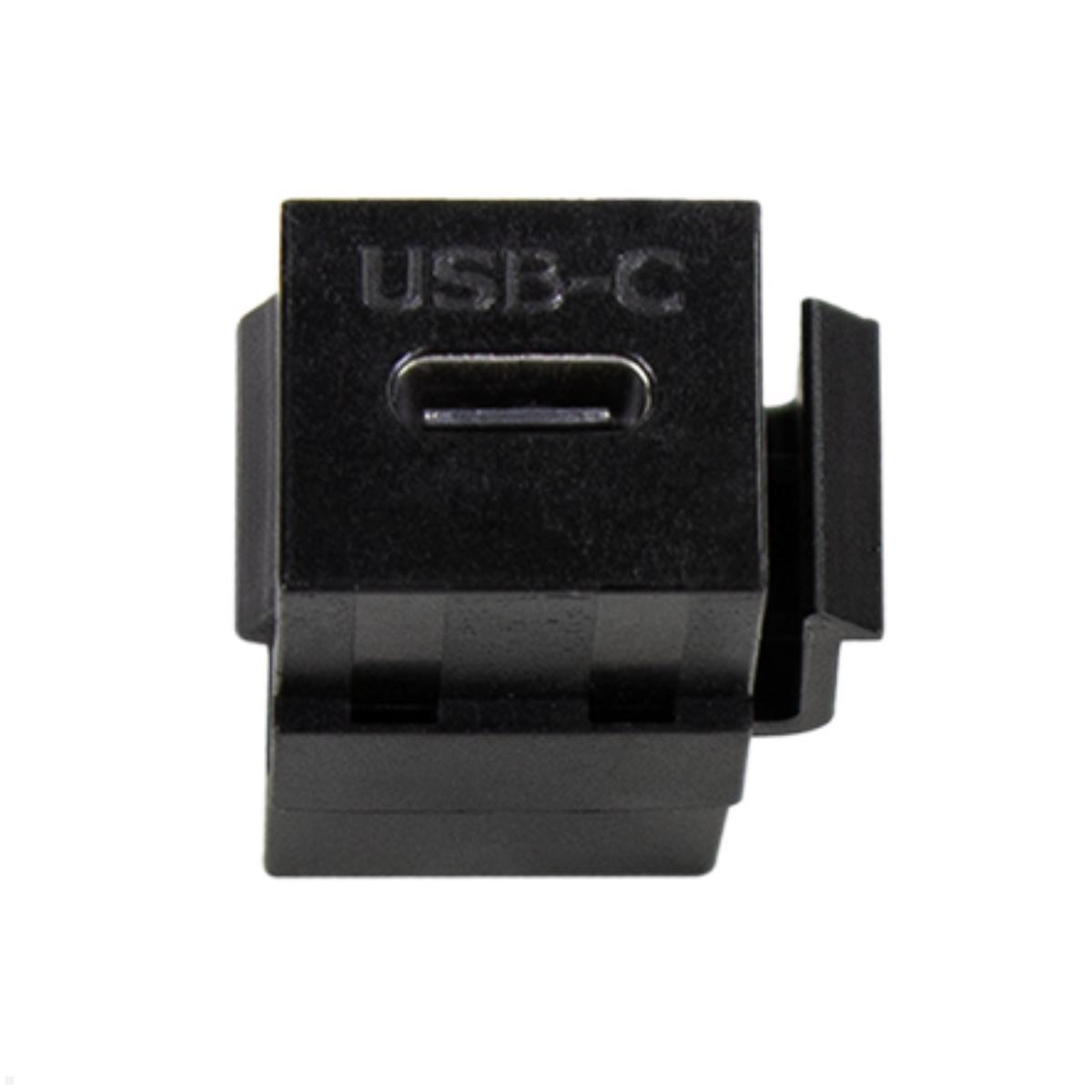 USB-C 3.1 Gen 2 Keystone module TecLines TKM014B, black