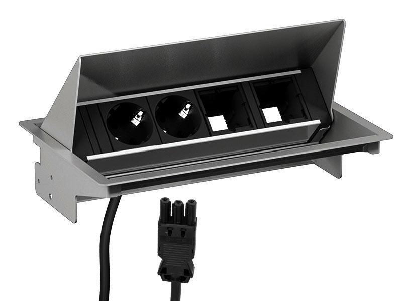 Bachmann CONEO Set 4-way 2x socket 2x Custom Modul 900.402
