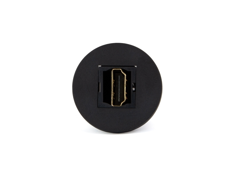 Bachmann MINI PIX Socket outlet, 4K HDMI 2.0 jack/jack module