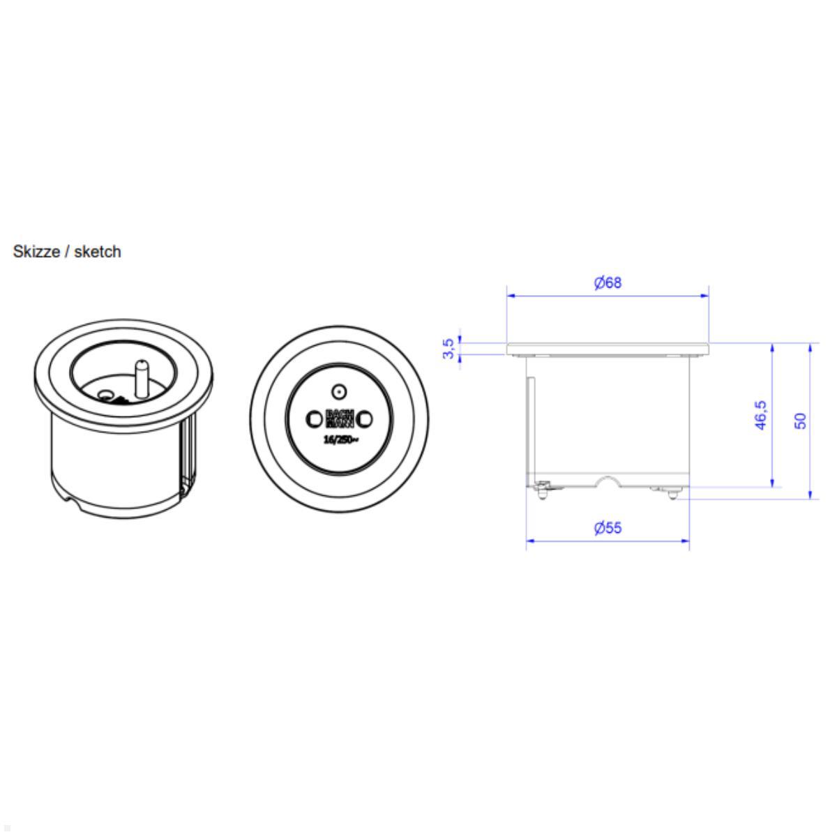 Built-in socket UTE France, Bachmann PIX 926.003