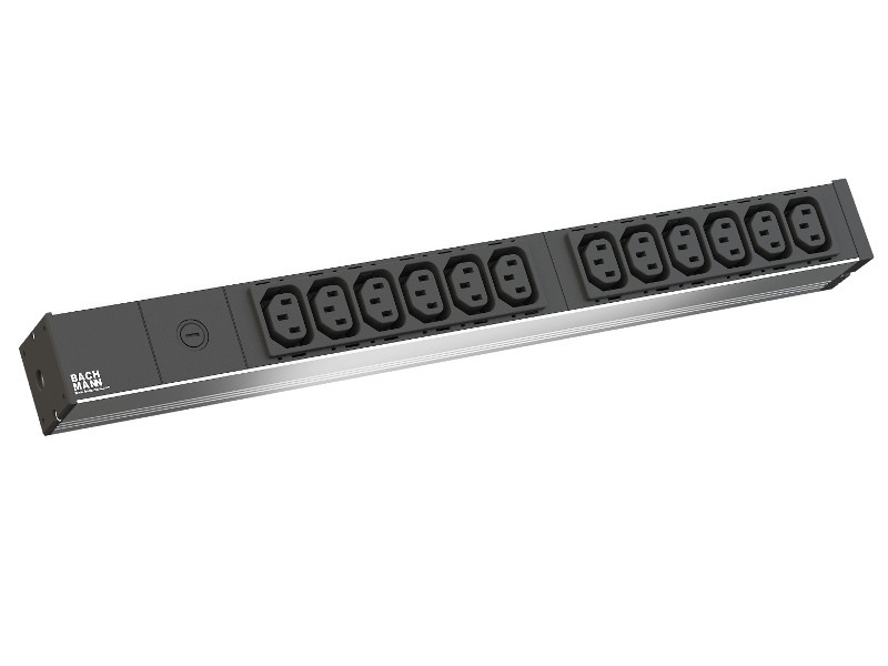 Bachmann IT PDU, C13 power strip, 1U, 800.2284