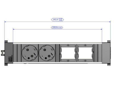 Bachmann SLIDE / CONFERENCE / TOP FRAME 4-way 2x Custom 2x power (909. ...