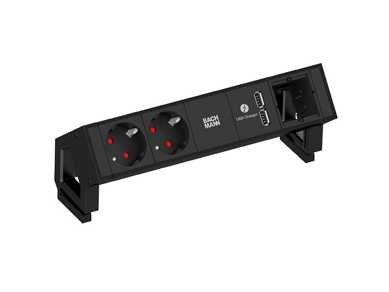 Bachmann DESK 2 2x socket, USB Charger, Custom Module 902.602