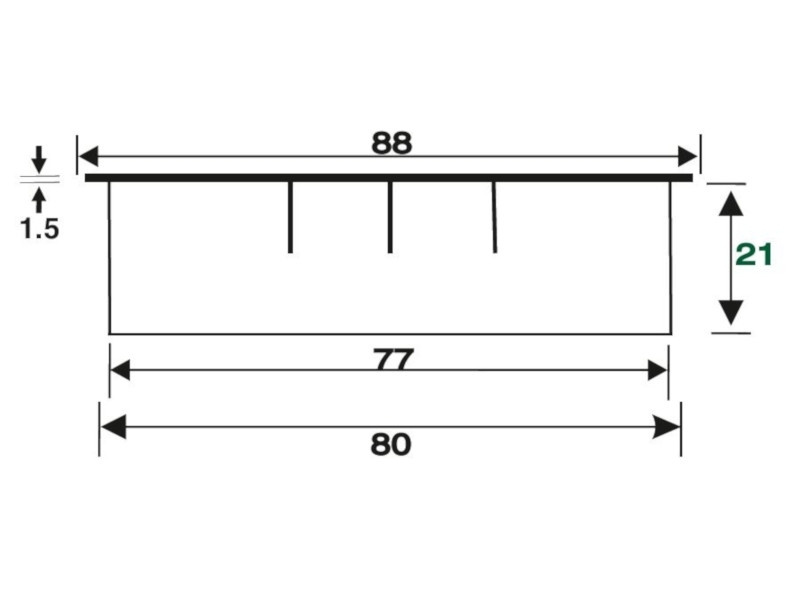 Bachmann LOOP ROUND Cable bushing, stainless steel look 930.301