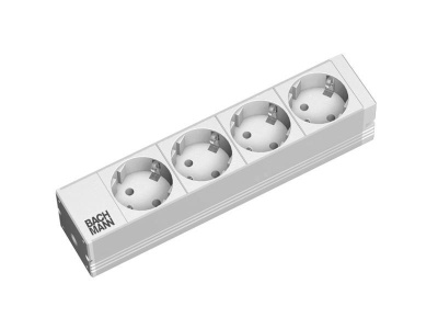 Bachmann 10inch power strip, 4x socket, 333.0122