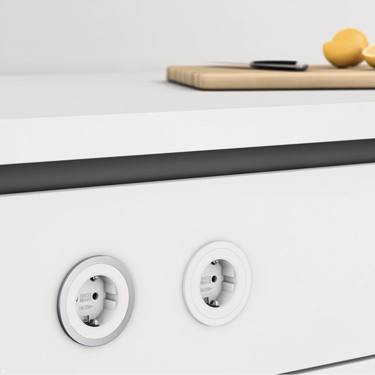 Built-in socket white with 2m cable - Bachmann PIX 926.301D