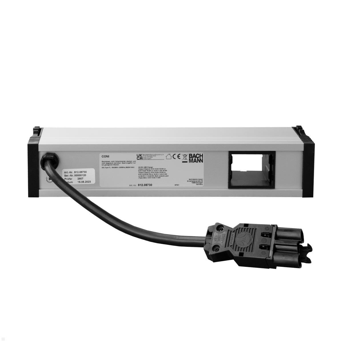 Multiple built-in socket CONI USB A/C Charger - Bachmann