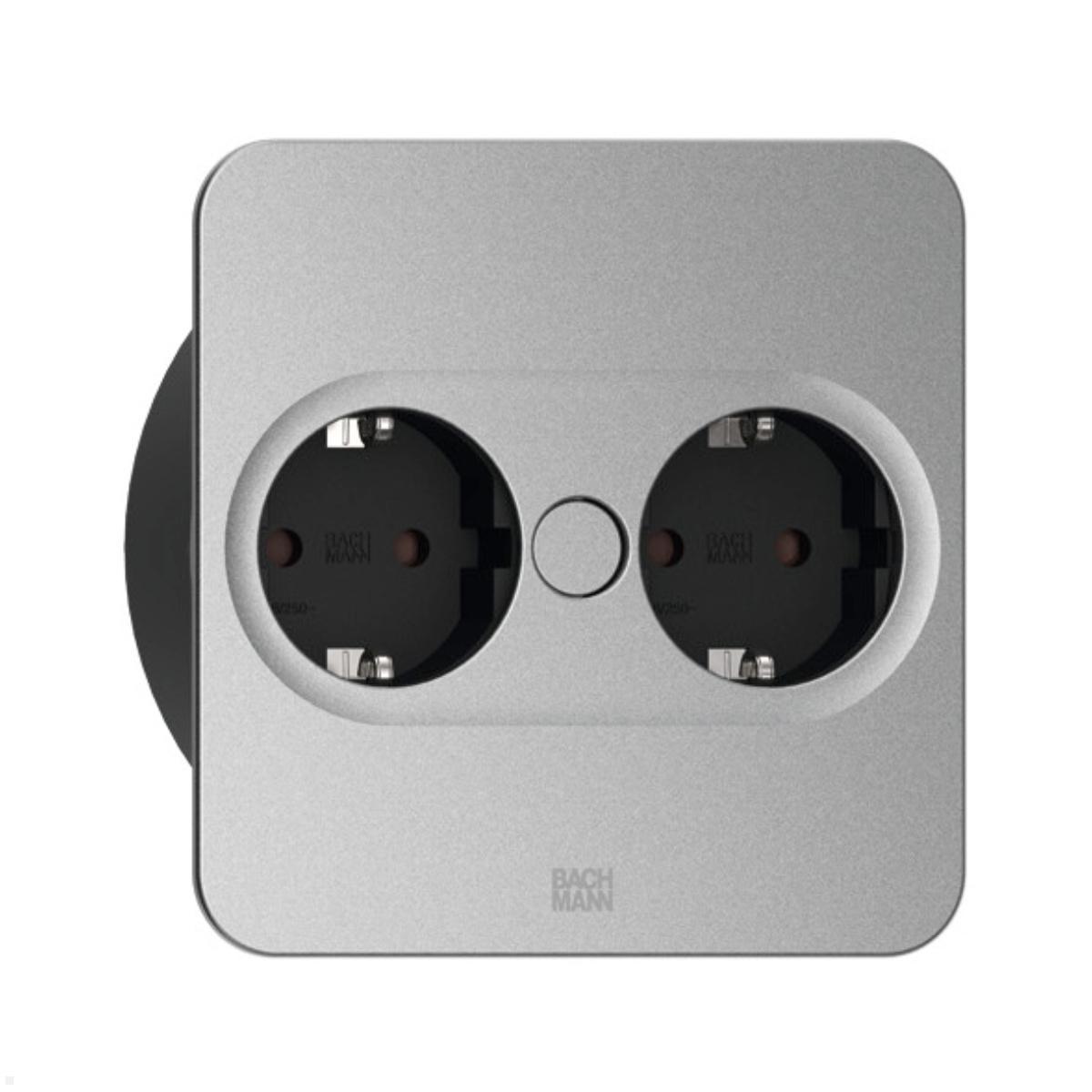 Bachmann TWIST 2 (946.009) with 2 sockets in matt silver