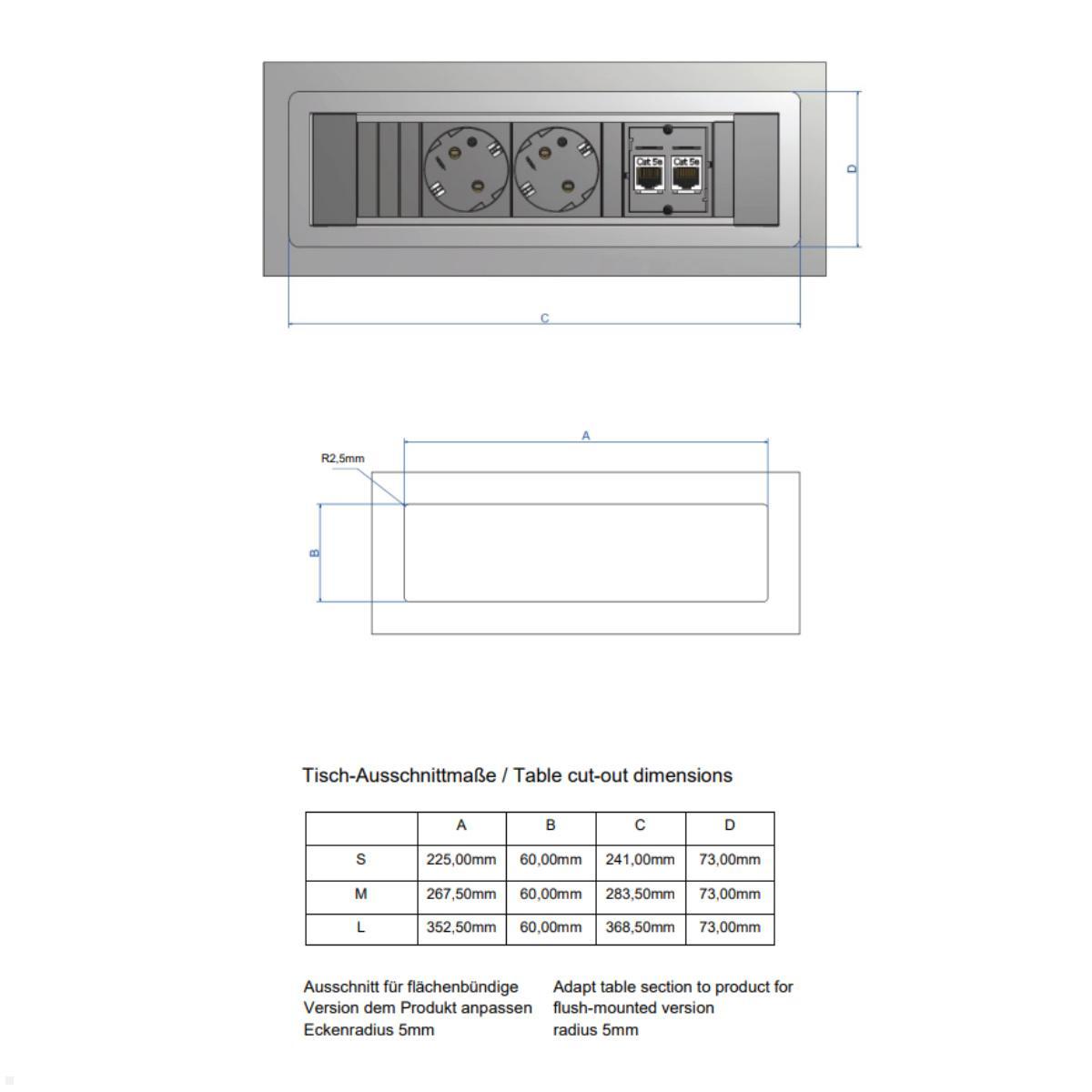 Built-in socket USB / CM, Bachmann Power Frame (916.503)