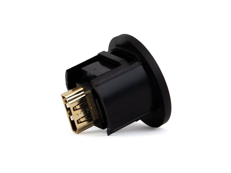 Bachmann MINI PIX Socket outlet, 4K HDMI 2.0 jack/jack module