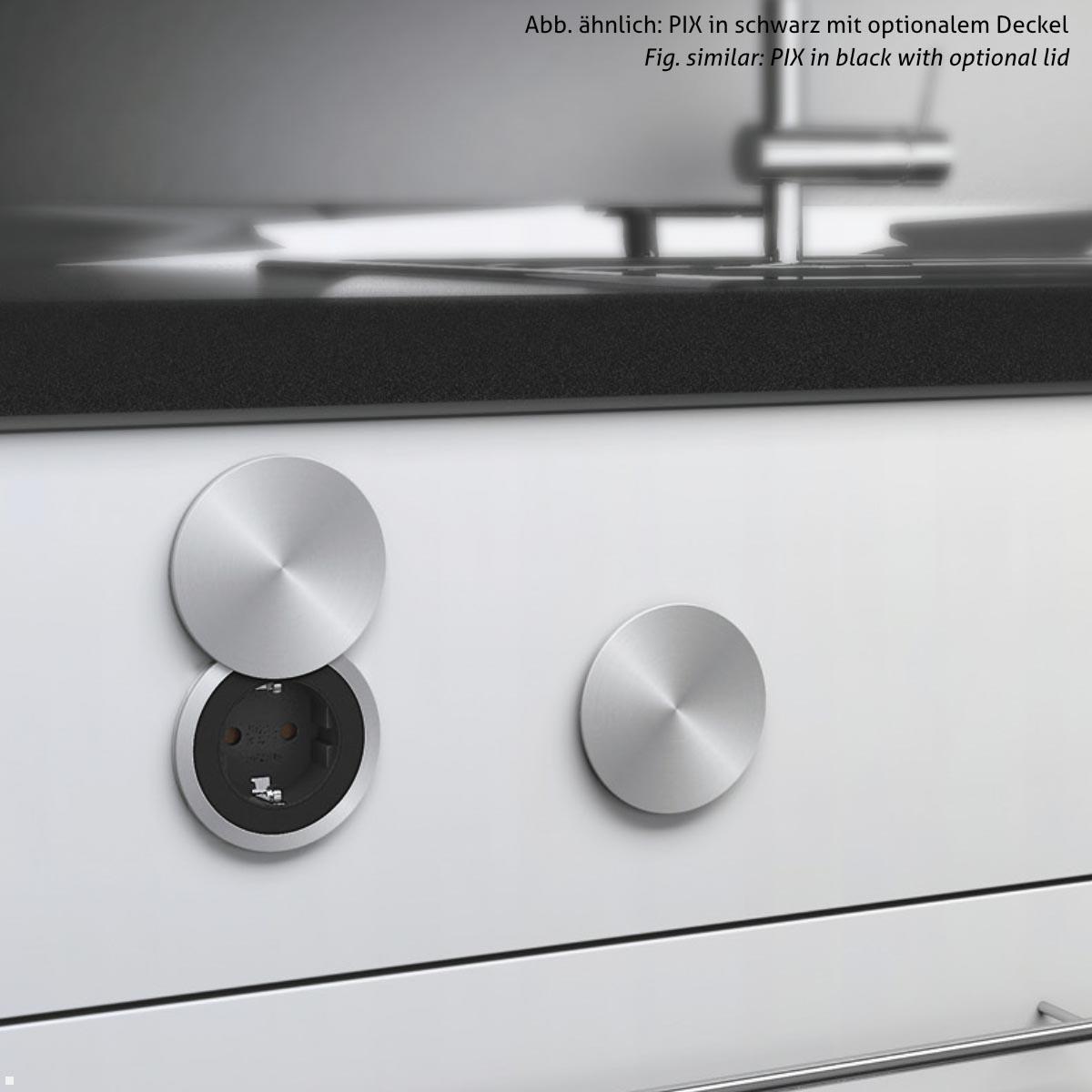 Built-in socket white with 2m cable - Bachmann PIX 926.301D